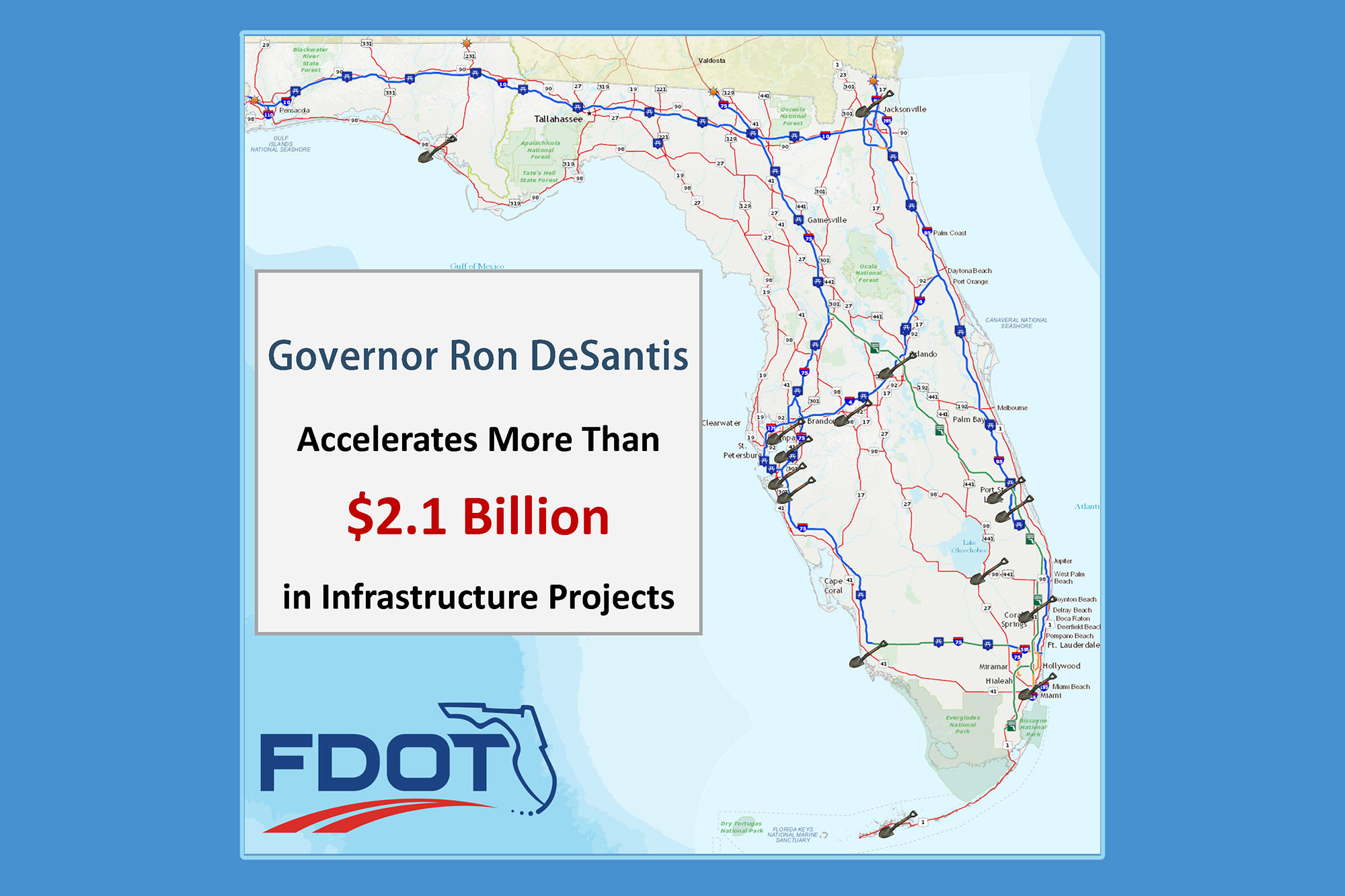 FDOT Accelerates Critical Infrastructure Projects Valued at $2.1 Billion