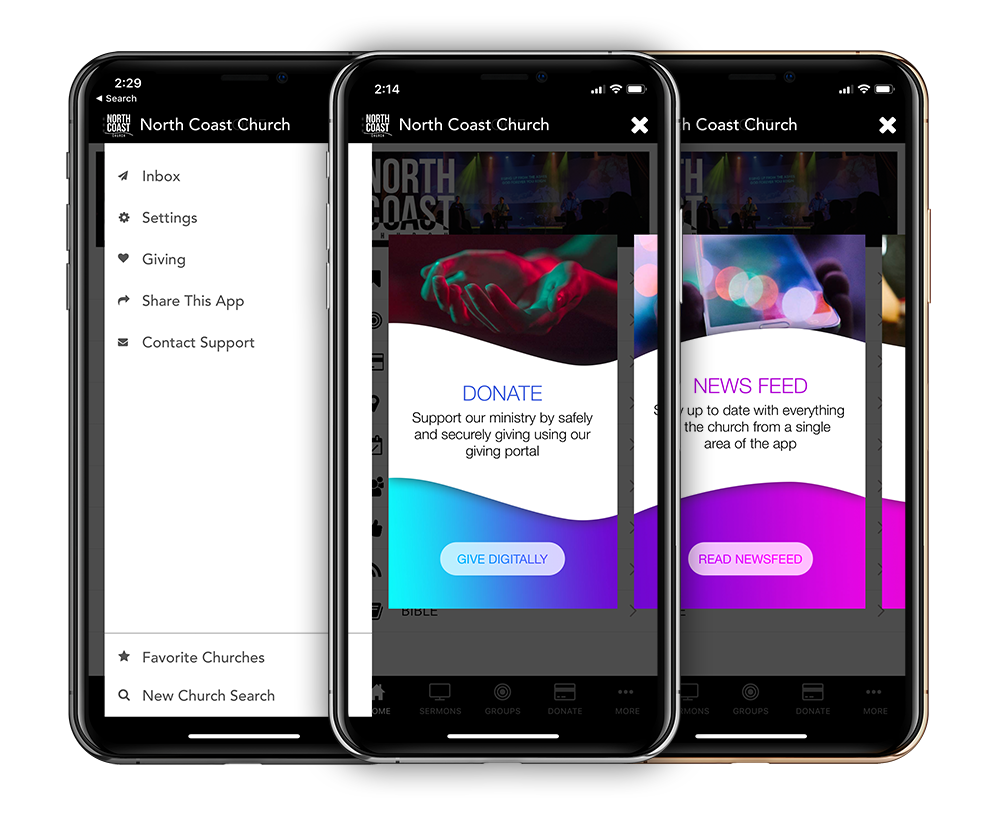 Introducing Slide-Out Menus: The NEW, Slicker Version of Your Church App