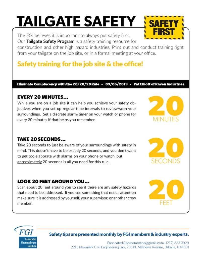 Tailgate Safety Program