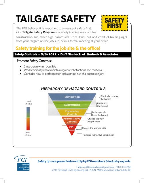 Tailgate Safety Program