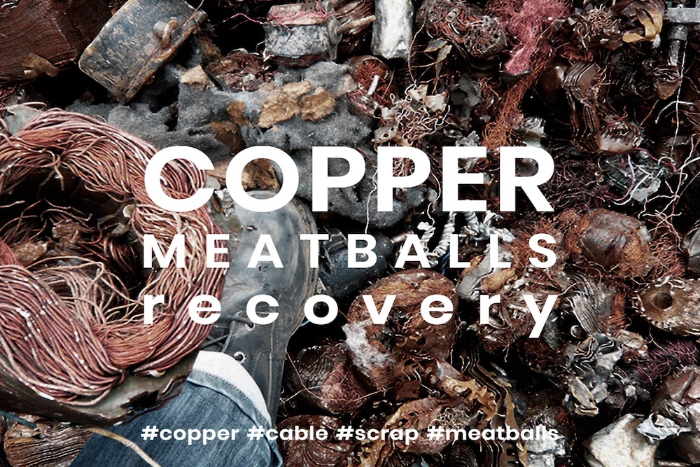 Copper meatball recycling - recovery and processing | STOKKERMILL Italy