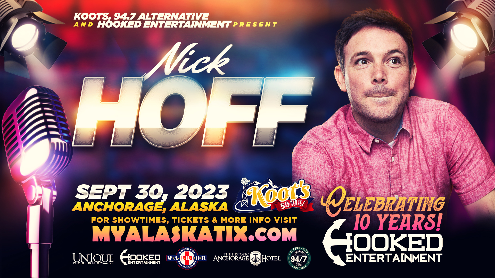 Comedian Nick Hoff 9/30 7pm | Sep 30, 2023 | Koot's