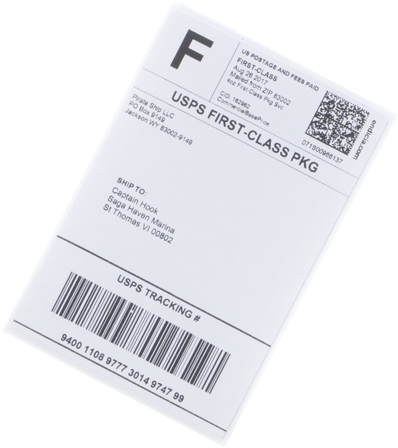 USPS First Class Package | Pirate Ship