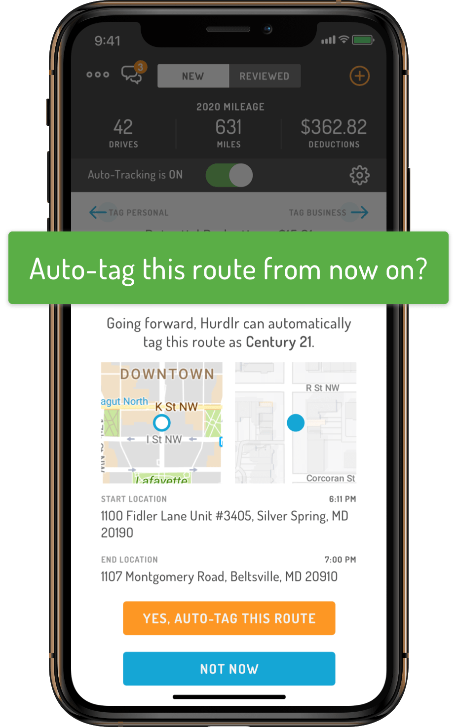 Mileage Tracker | Try Our Automatic Mileage Log | Hurdlr