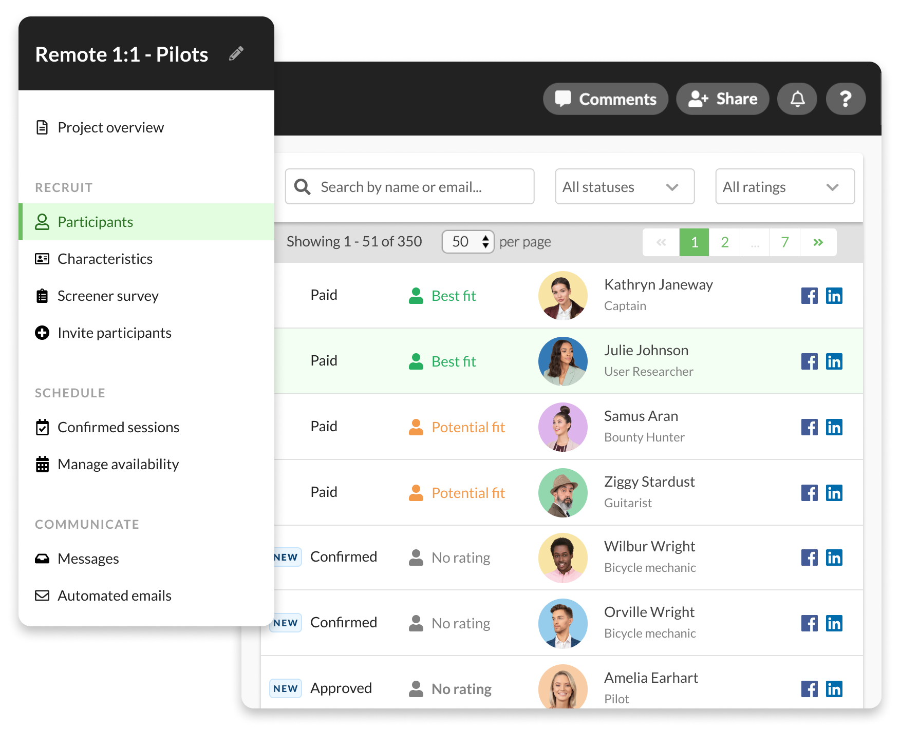 Research Hub - Build Your Panel | User Interviews