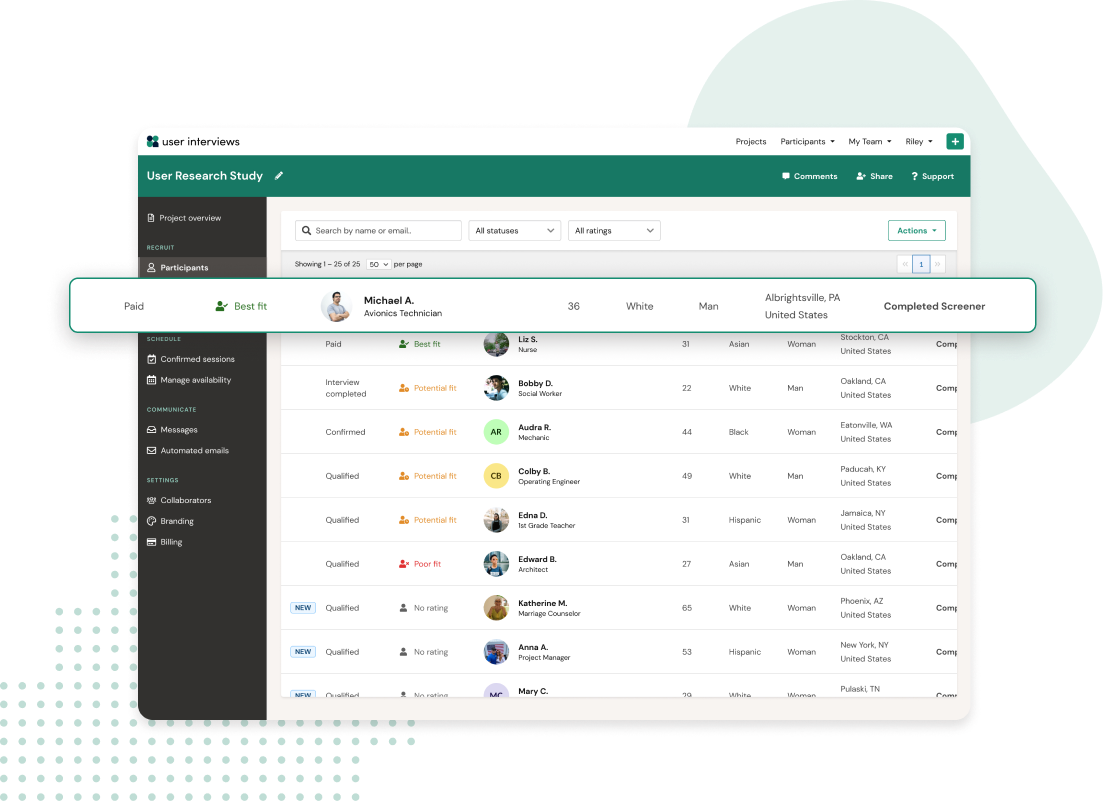 User Interviews | The User Research Recruiting Platform for Teams