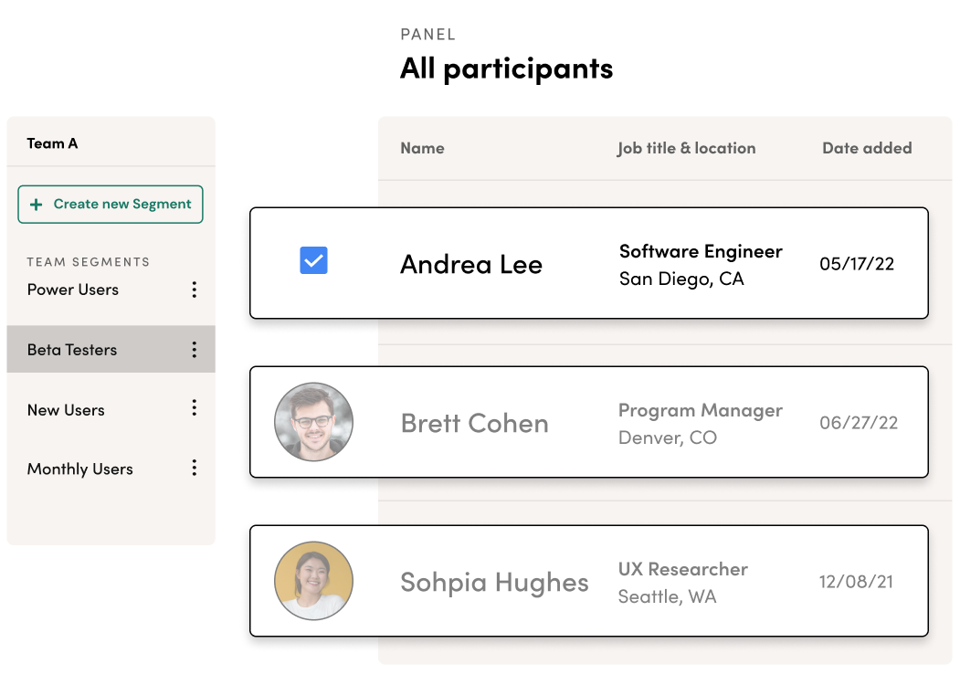 Build Your Own Panel with Research Hub | User Interviews
