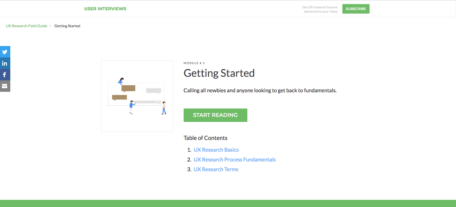 UX Research Field Guide Launch | User Interviews