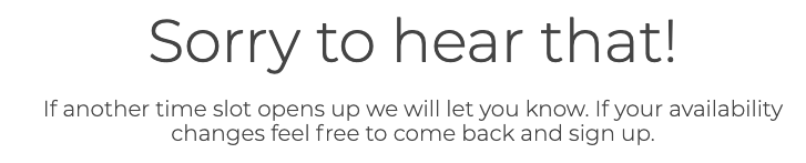 Can I propose an alternate time for my session? | User Interviews