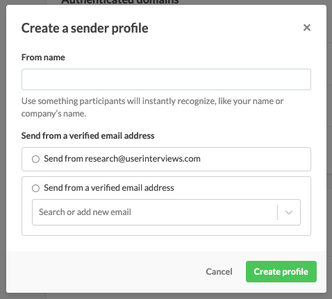 How do I create and apply a sender profile for Hub emails? | User ...