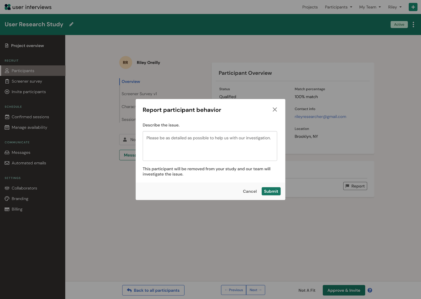 How does User Interviews deter fraud on the platform? | User Interviews