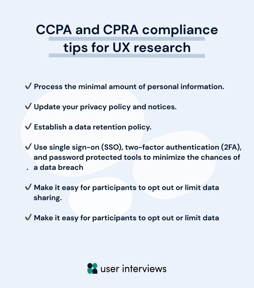 User Researchers’ Guide to Data Privacy Regulations: GDPR, CCPA, CPRA