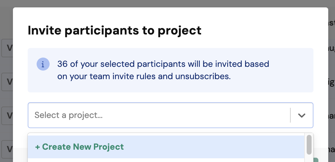 Invite participants to sign up for a Research Hub project | User Interviews