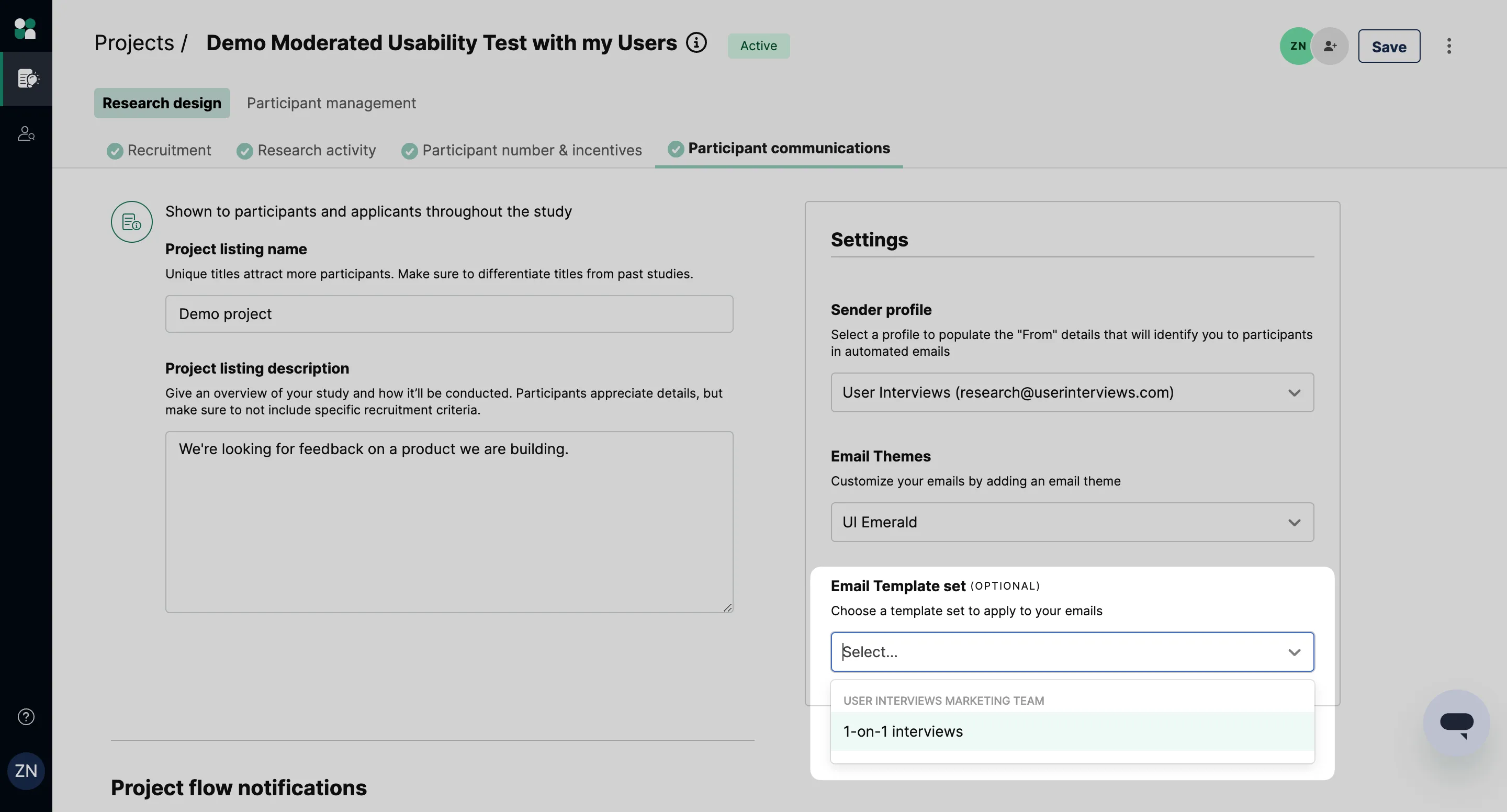 Create email template sets to manage participant communication | User ...