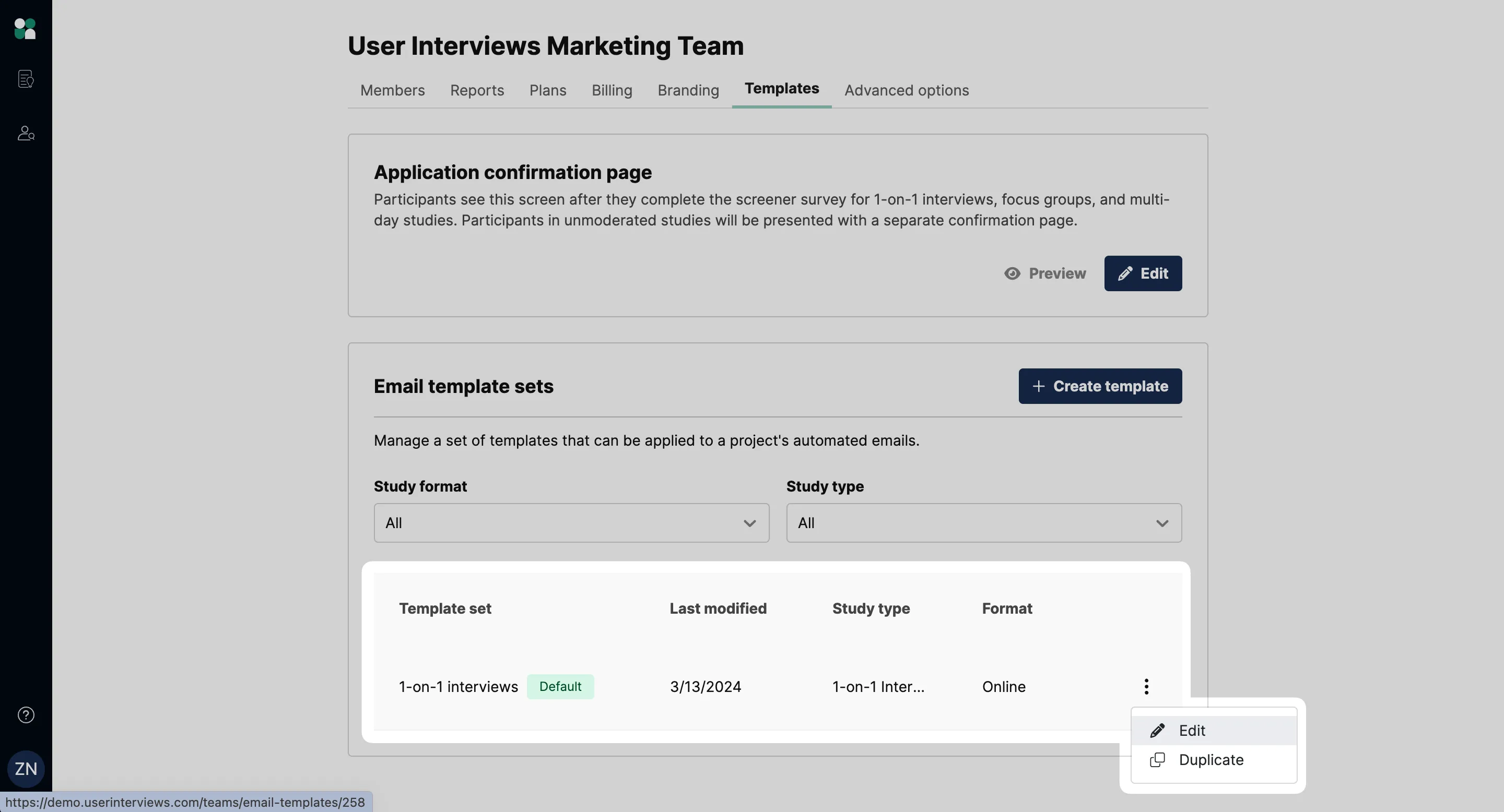 Create email template sets to manage participant communication | User ...