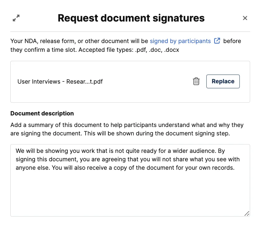 Use Document Signing to get your NDA or release form signed | User ...
