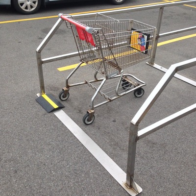 Shopping Cart Corral Bump | American Recycled Products