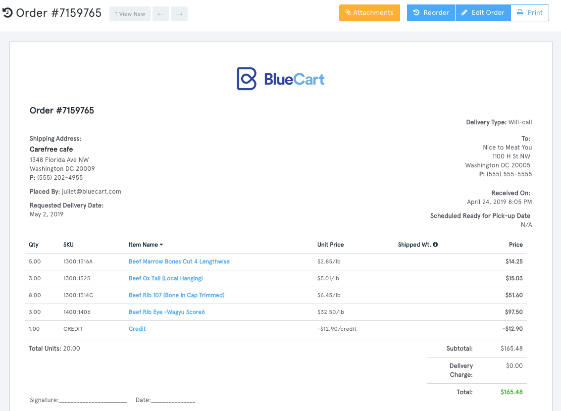 Invoicing Payment Solution for Wholesale Food Distributors