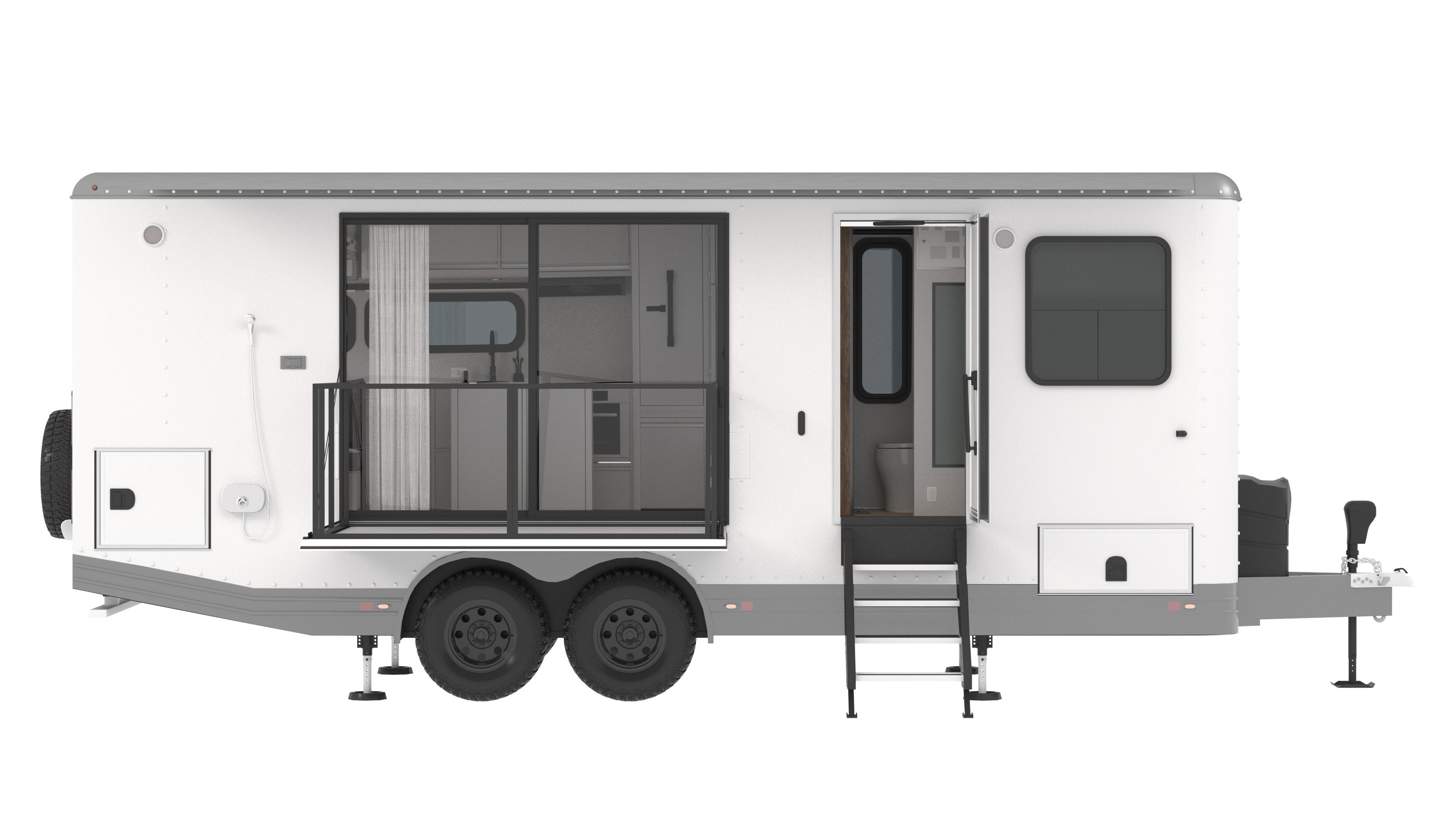 Living Vehicle HD24: Luxury Solar Electric Travel Trailer