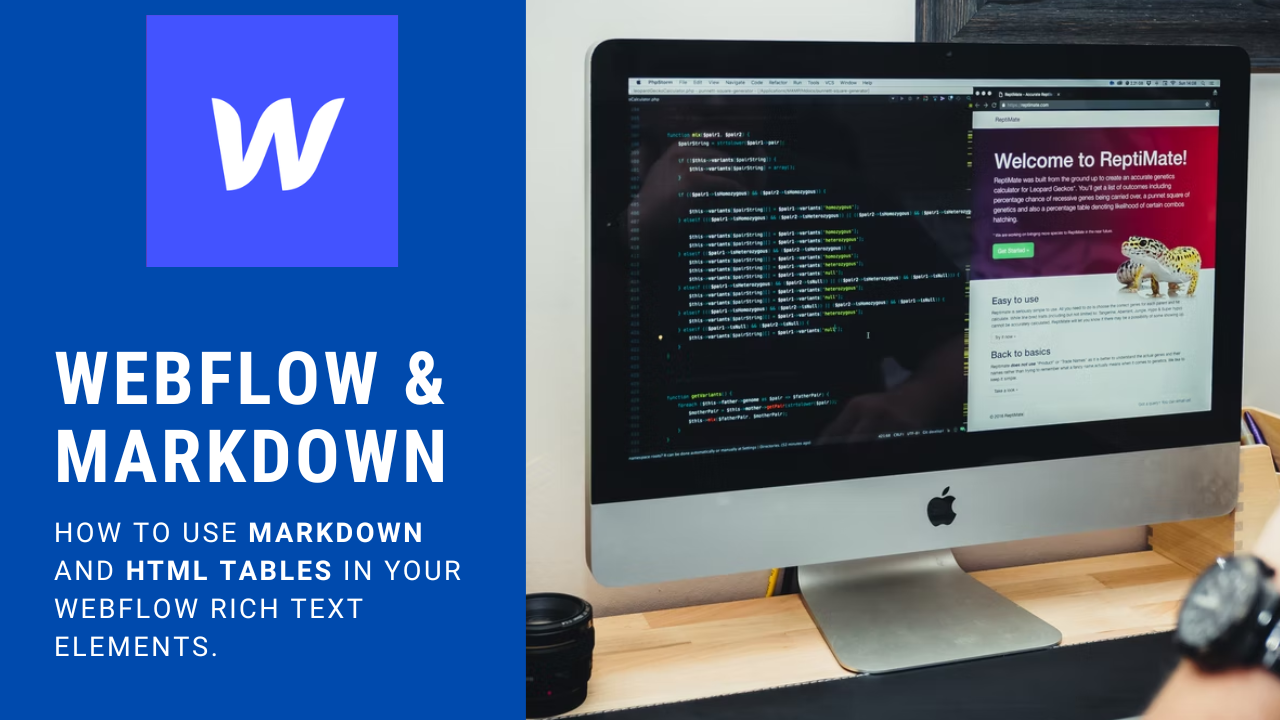 Webflow + Markdown & HTML Tables | Sygnal Technology | Blog