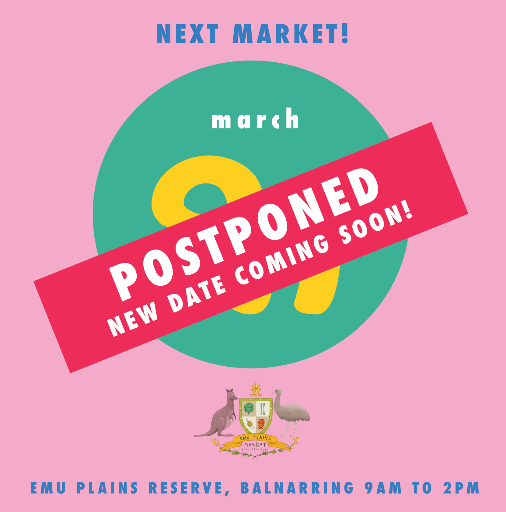 OUR BELOVED MARCH EPM HAS BEEN POSTPONED | Emu Plains Market | Fresh ...