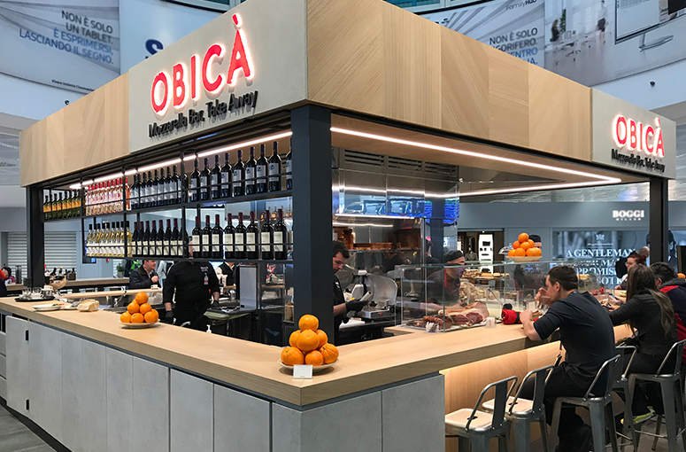 Obicà Mozzarella Bar - Italian Restaurant and Kiosk in Milan Malpensa