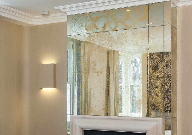 Vintage Style Antiqued Mirror - Saligo Design