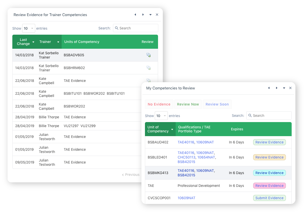 Trainer Competency Matrix - aXcelerate