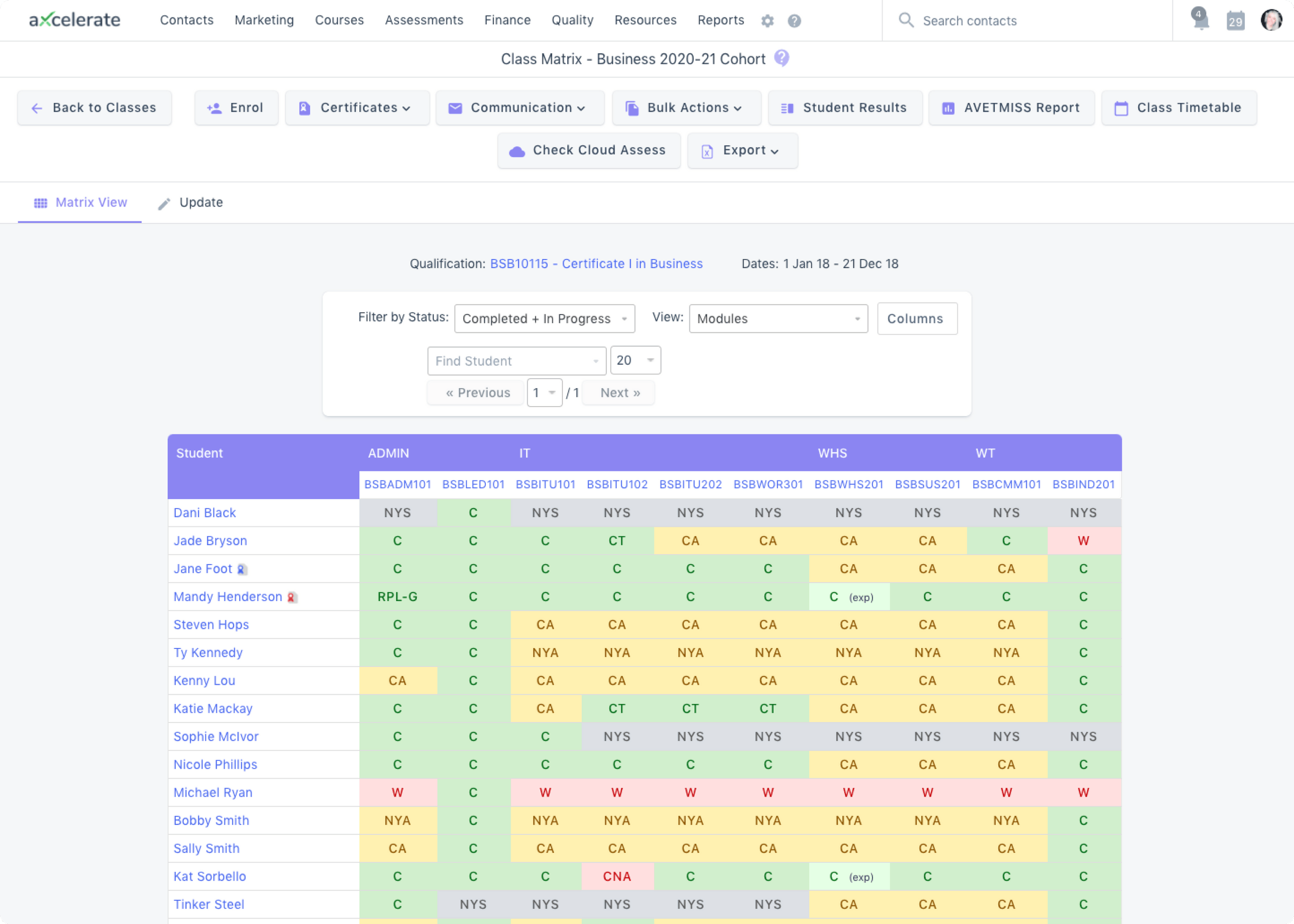 Home [www.axcelerate.com.au]
