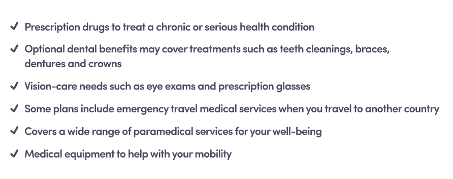 Comprehensive health insurance plans in Canada