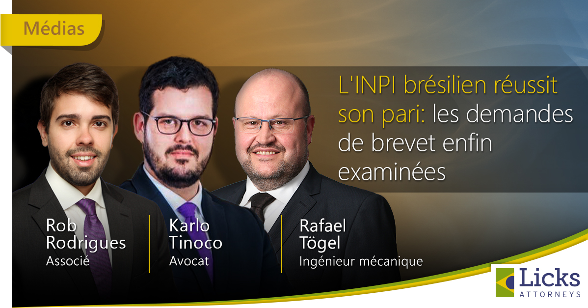 L'INPI brésilien réussit son pari: les demandes de brevet enfin examinées