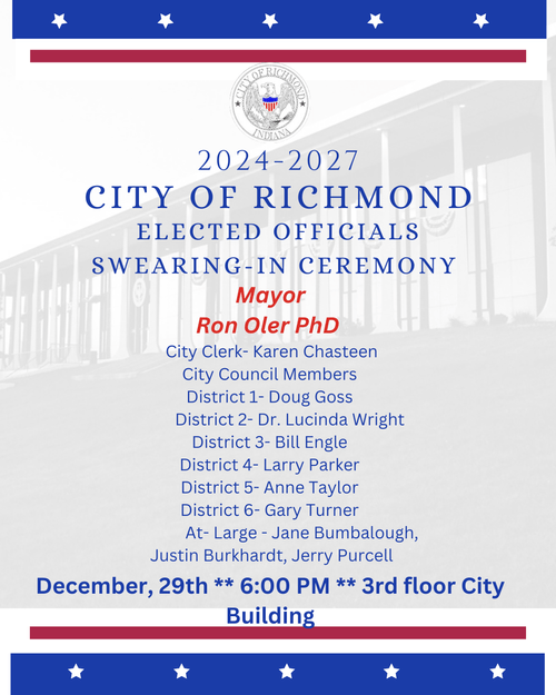 2024 Elected Officials Swearing-in Ceremony | City of Richmond
