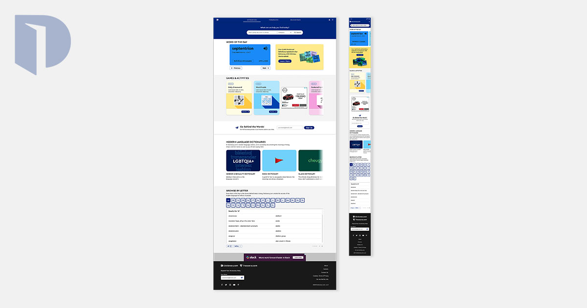 Dictionary.com Redesign