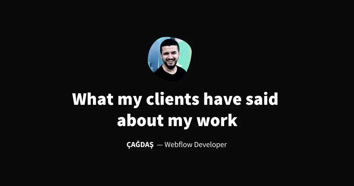 Client Reviews for Freelance Webflow Developer