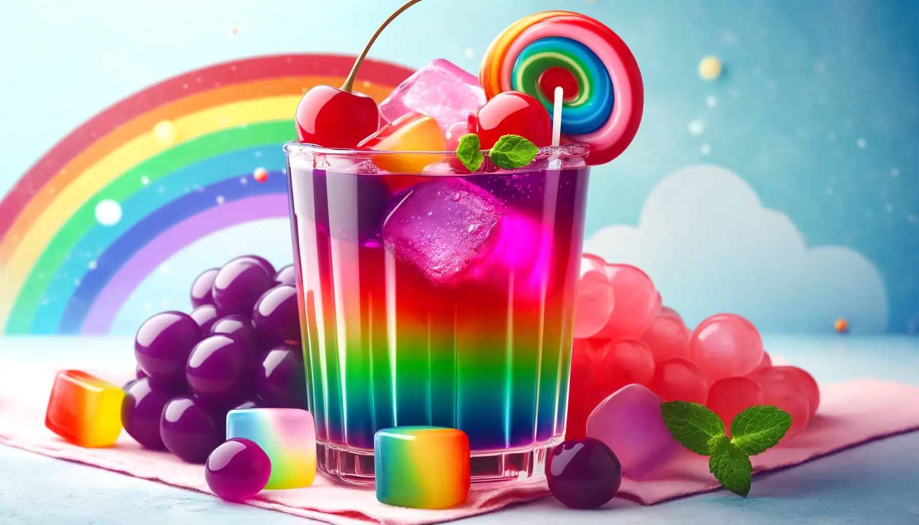 Spark Joy with This Grape-Infused Rainbow Candy Drink Recipe | Blox News