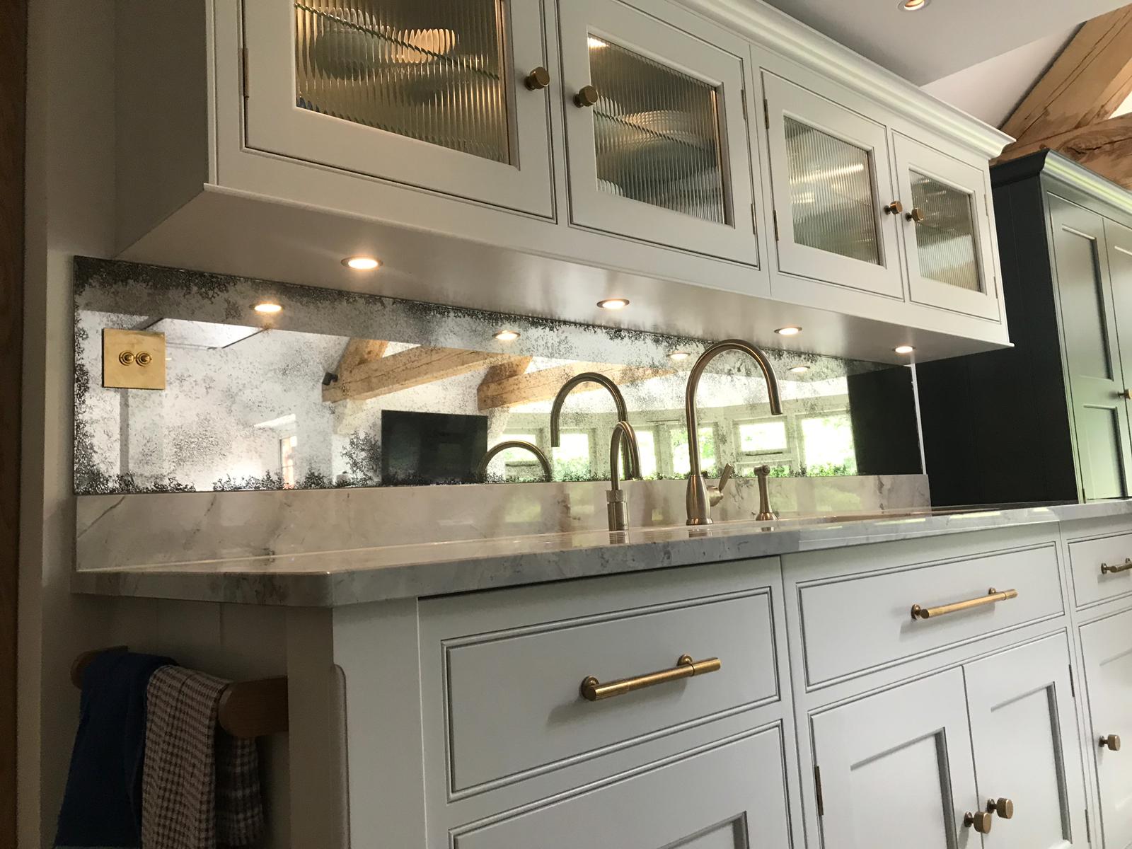 Original Vintage Antique Mirror Panel - Saligo Design Project