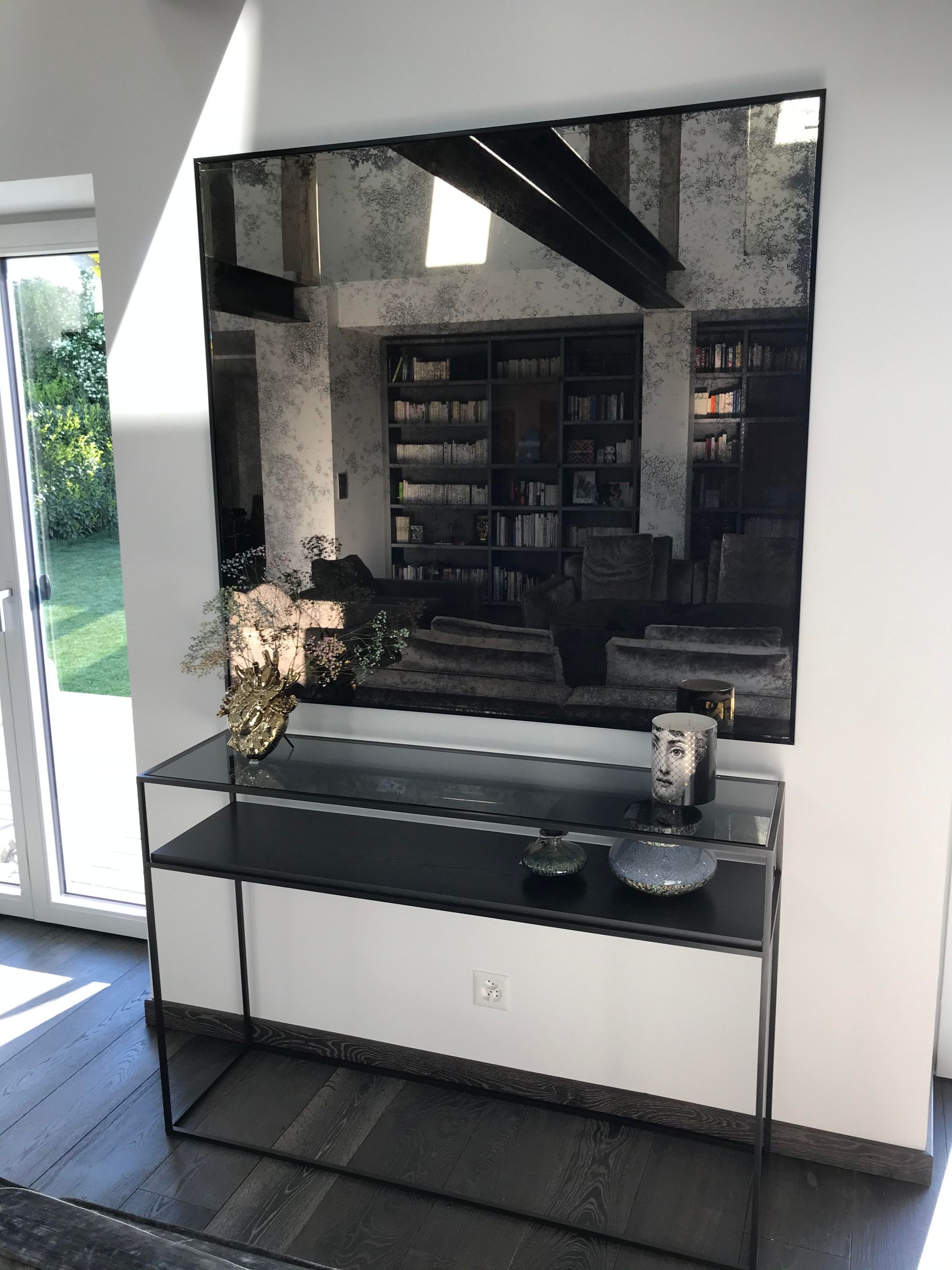 Bronze Vintage Framed Feature Mirror - Saligo Design Project