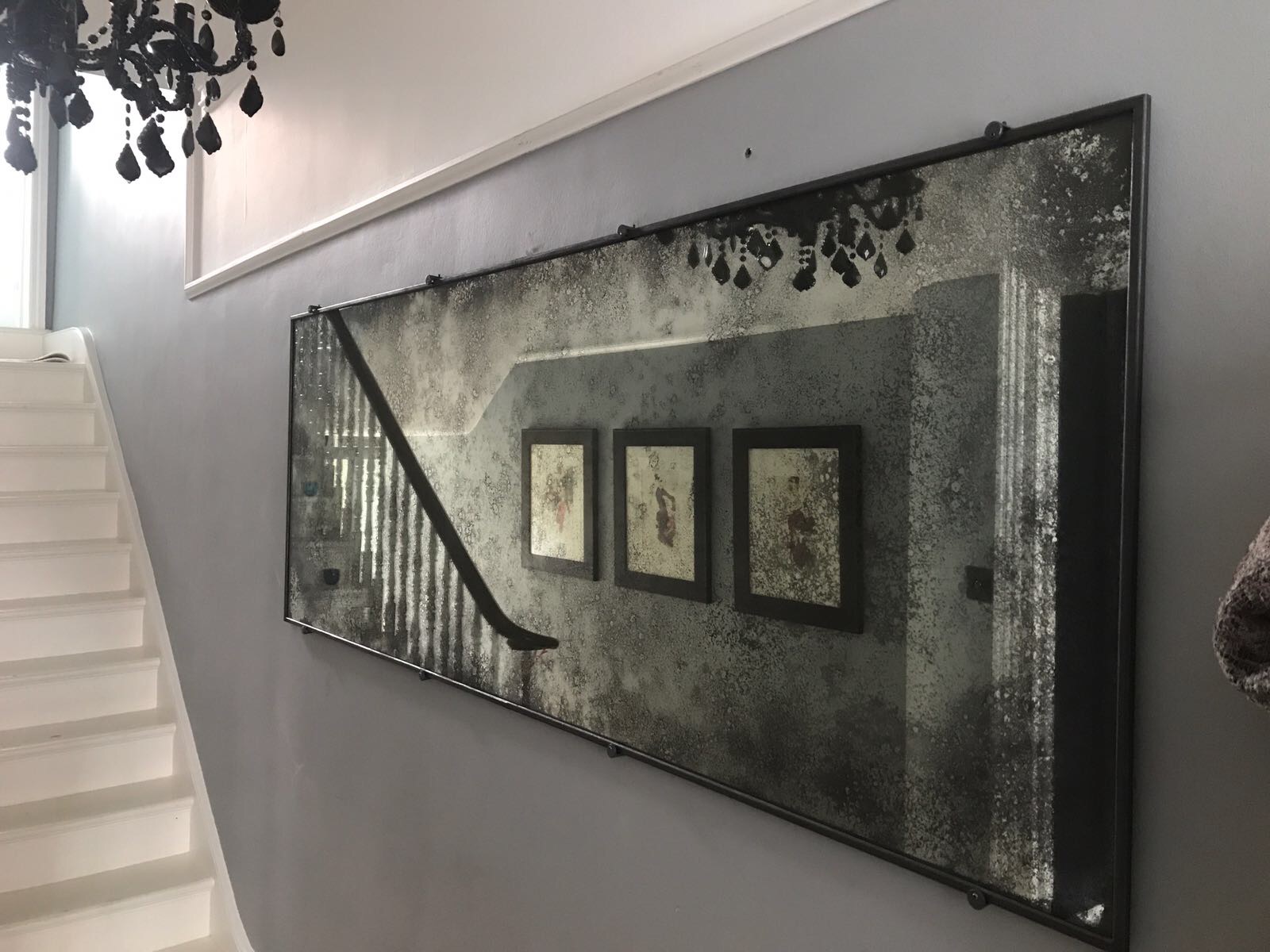 Original Vintage Framed Feature Mirror - Saligo Design Project