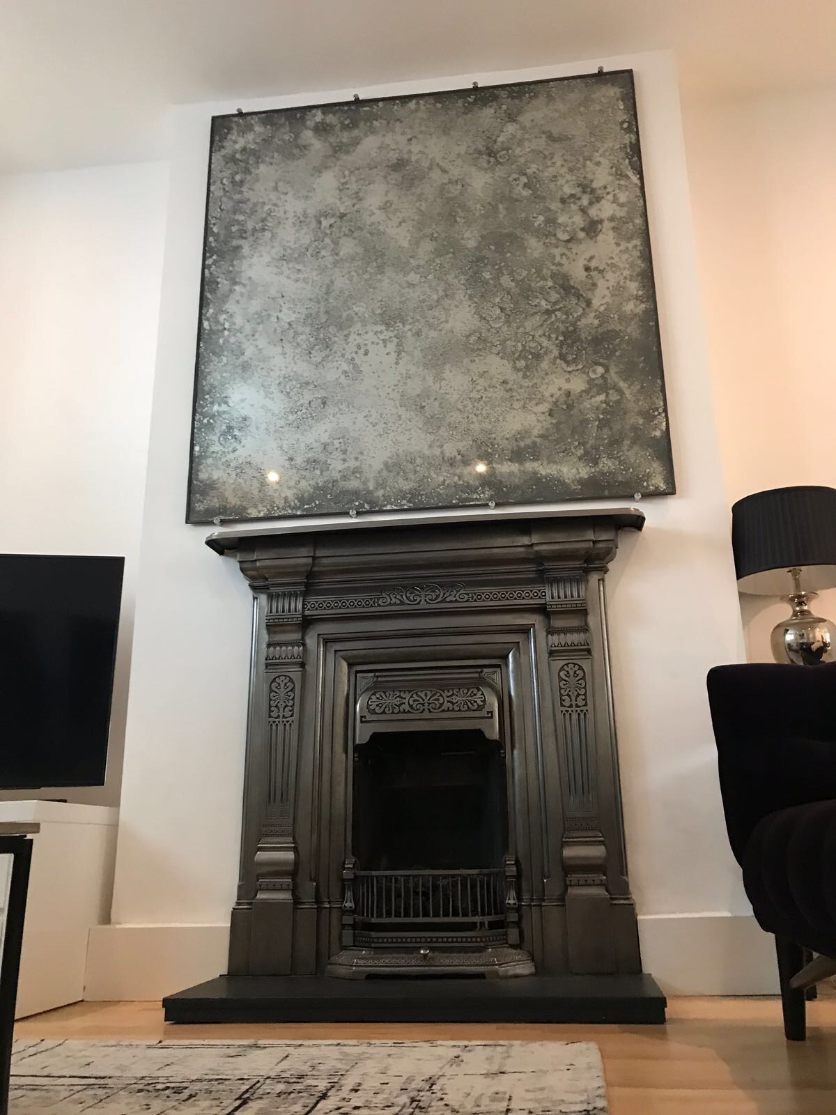 Lead Framed Antique Mirror - Saligo Design Project