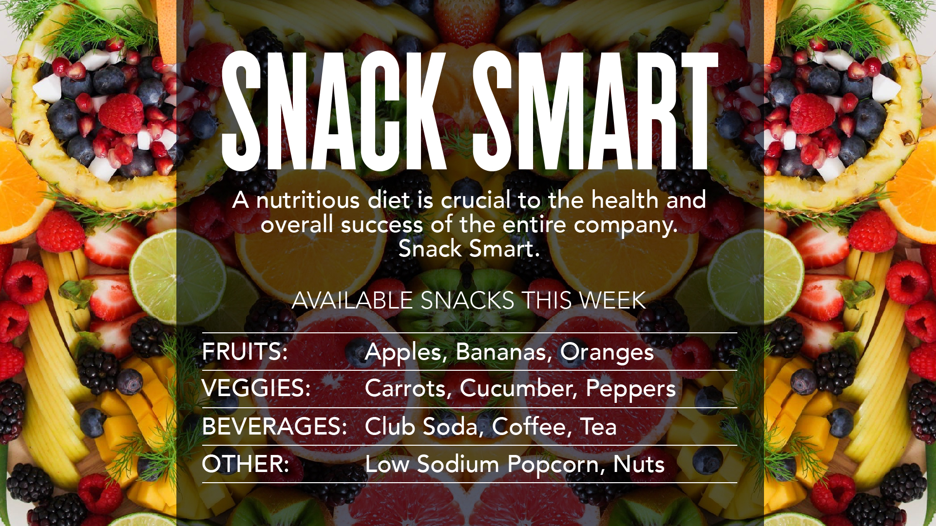 Carousel Digital Signage - Snacks!