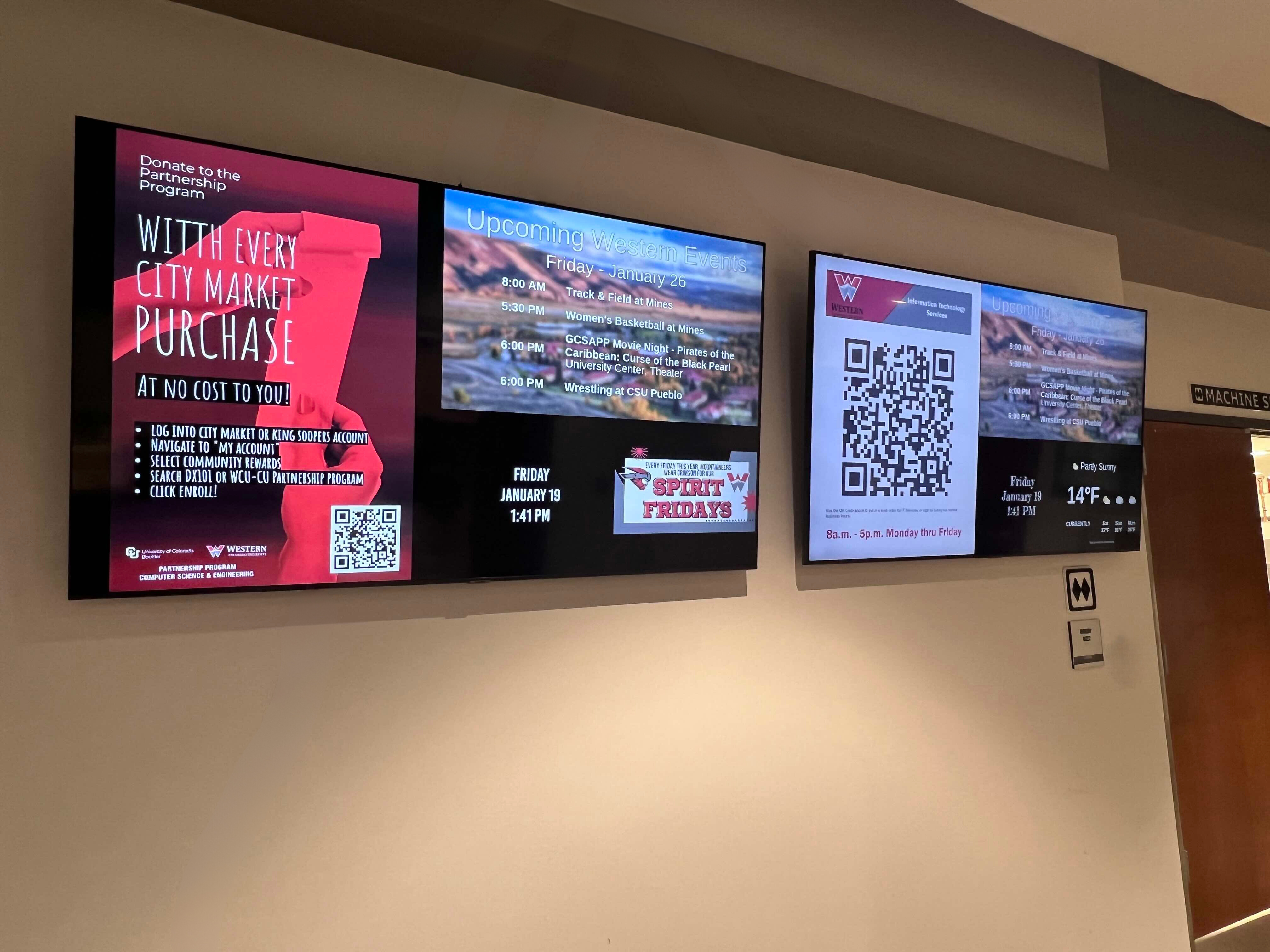 Carousel Digital Signage - Western Colorado University
