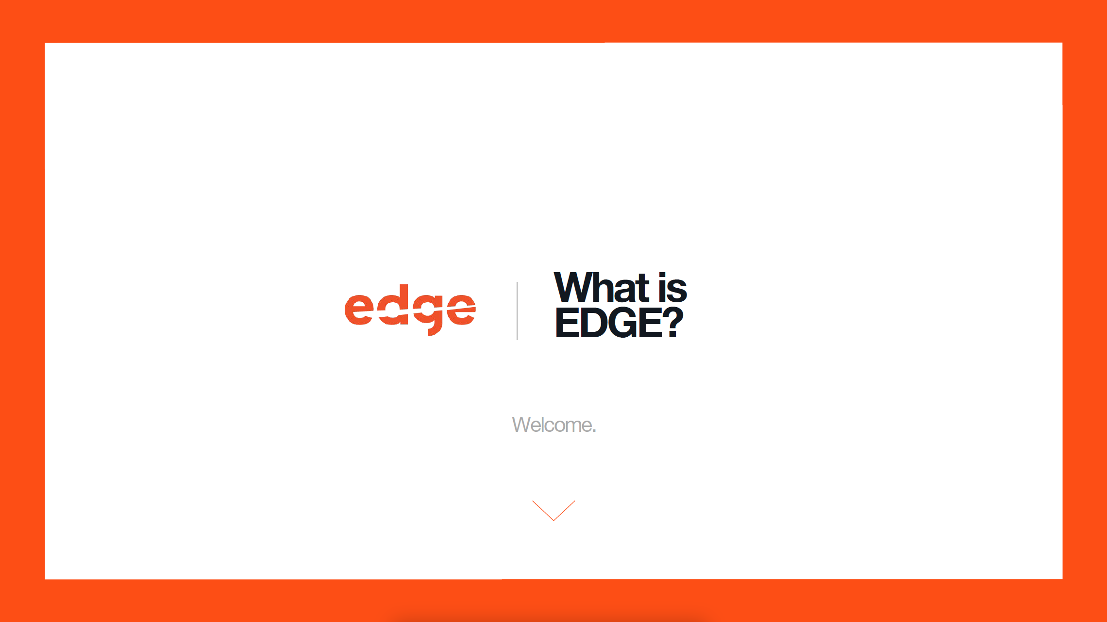 What is EDGE? Presentation