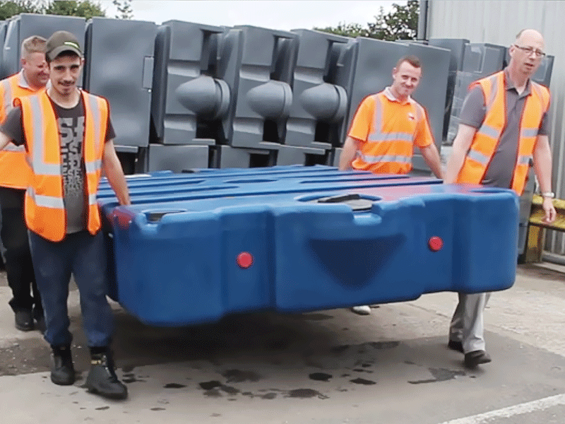 Waste Water Holding Tanks. Heavy Duty Plastic Tanks.