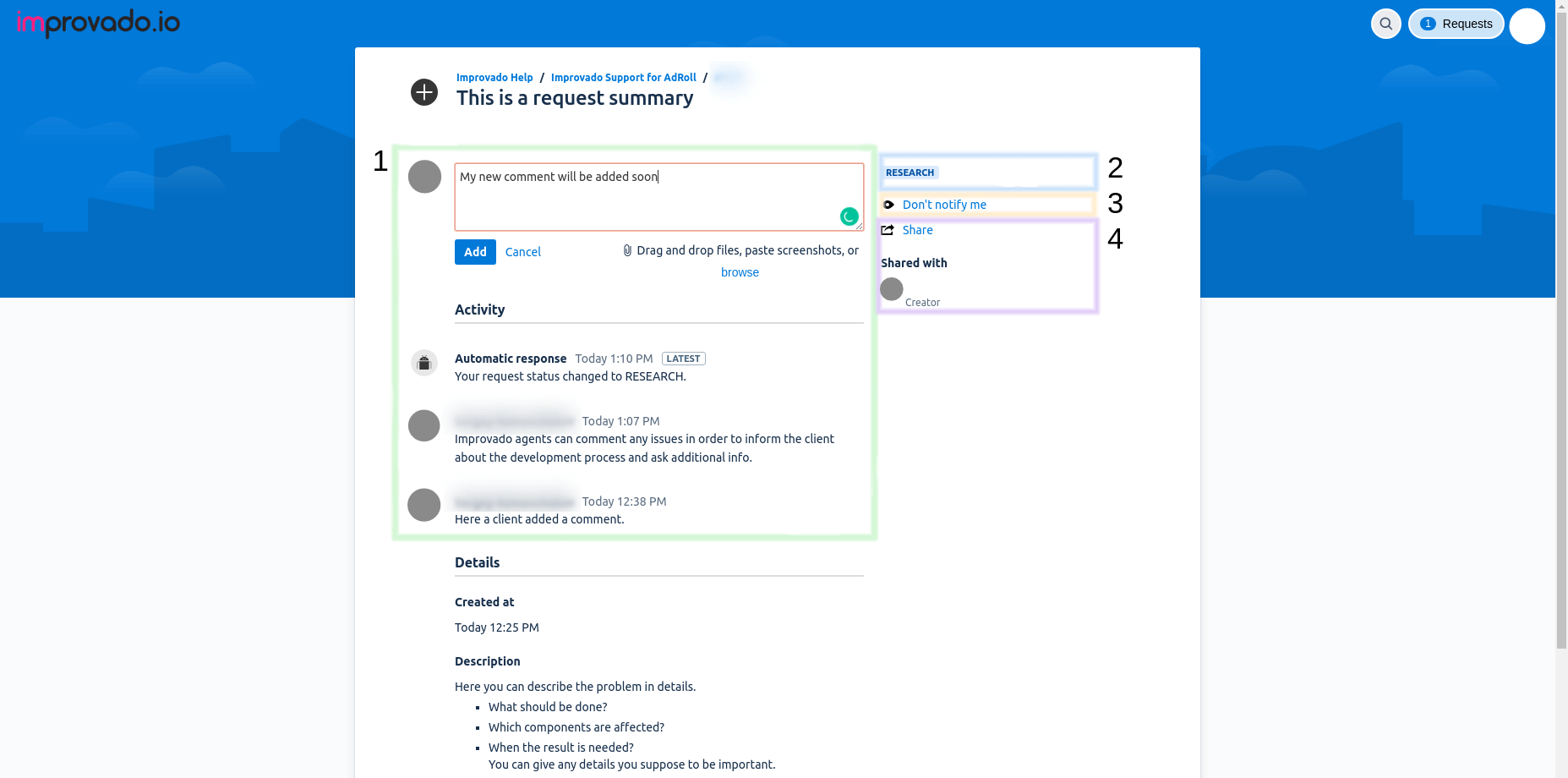 Request page Look & Feel | Docs