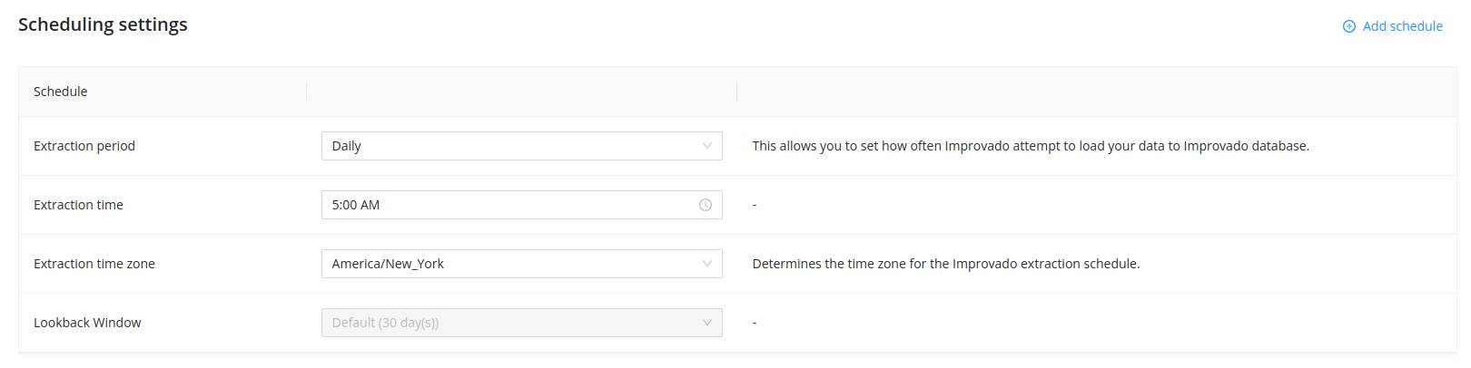 Set up data extraction | Docs