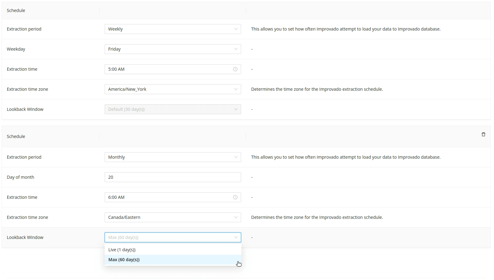 Set up data extraction | Docs