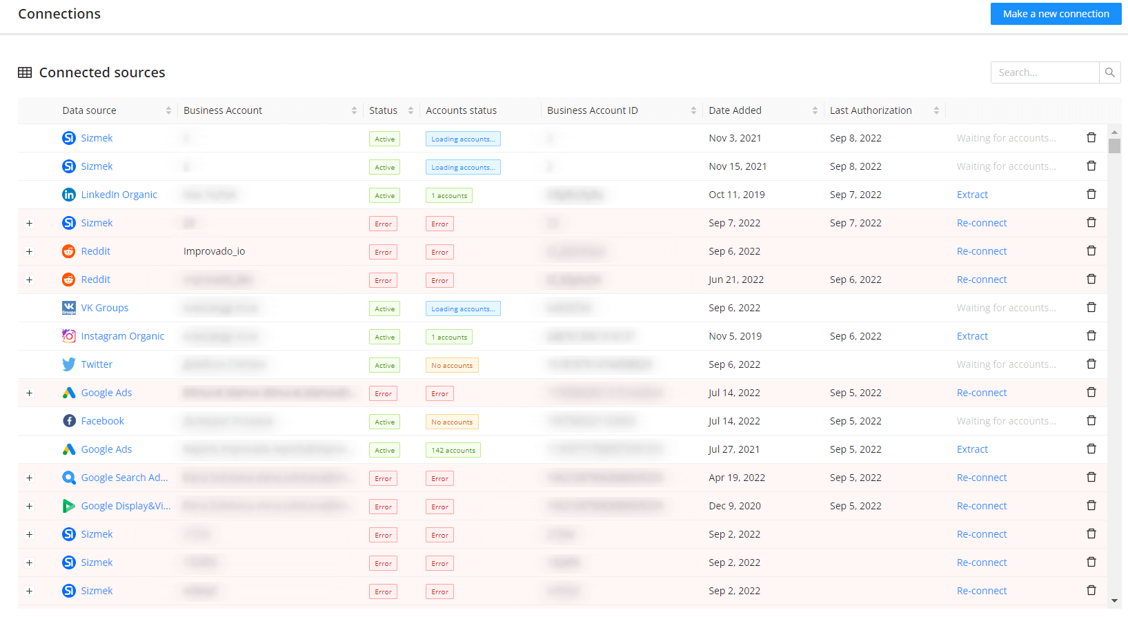 Where to Find Your Connected Sources | Docs