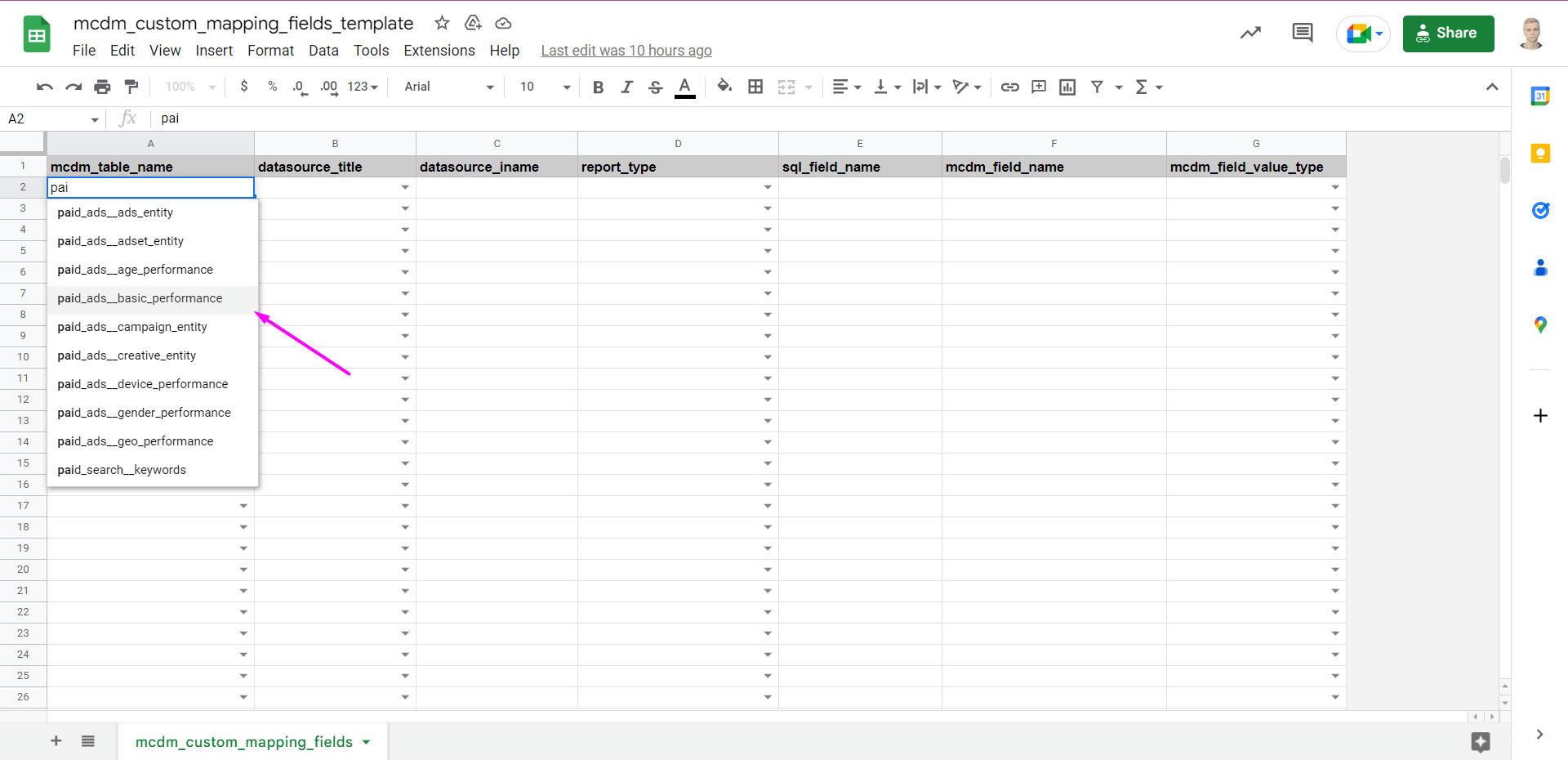 How to customize mapping in MCDM | Docs