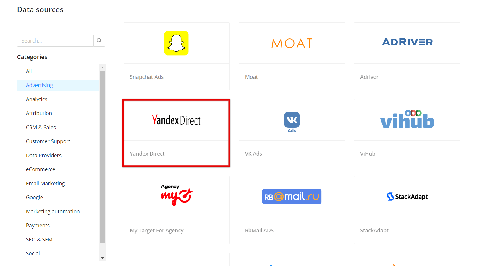 Yandex Direct | Docs
