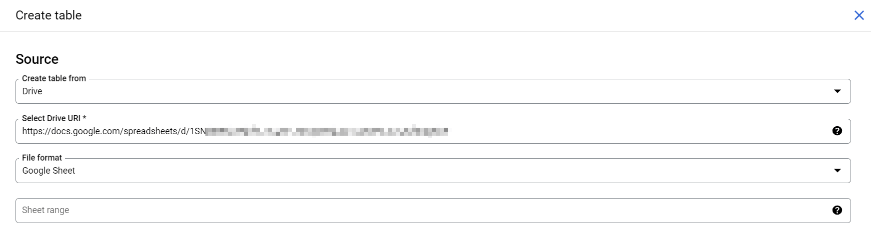 How to Load Data from Google Sheets to GBQ | Docs
